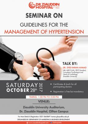 Seminar On 'Guidelines For The Management Of Hypertension' - Dr ...